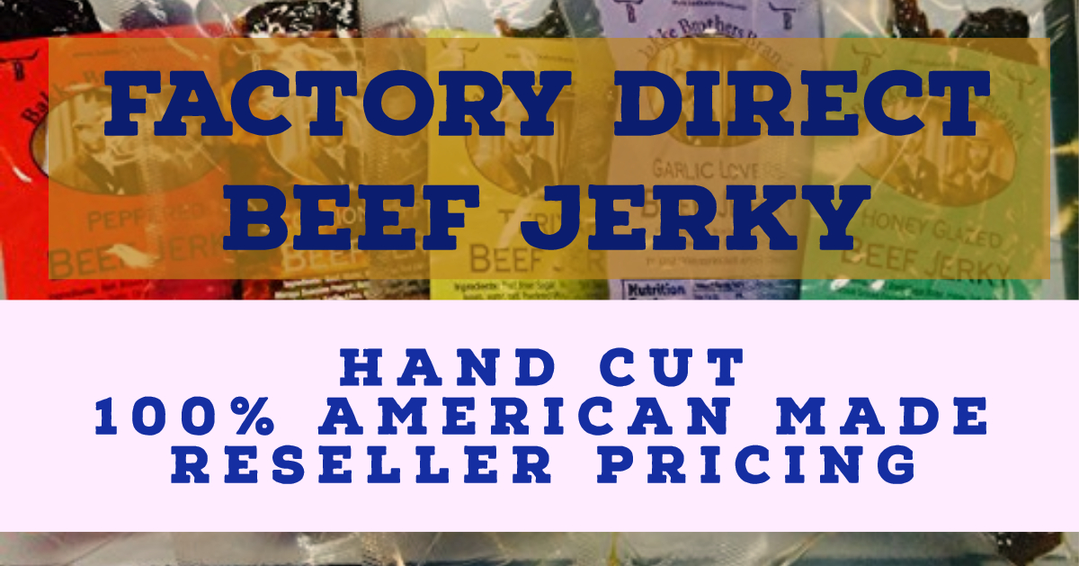 Bulk Beef Jerky - Factory Direct - Hand Cut - 100% American Made ...